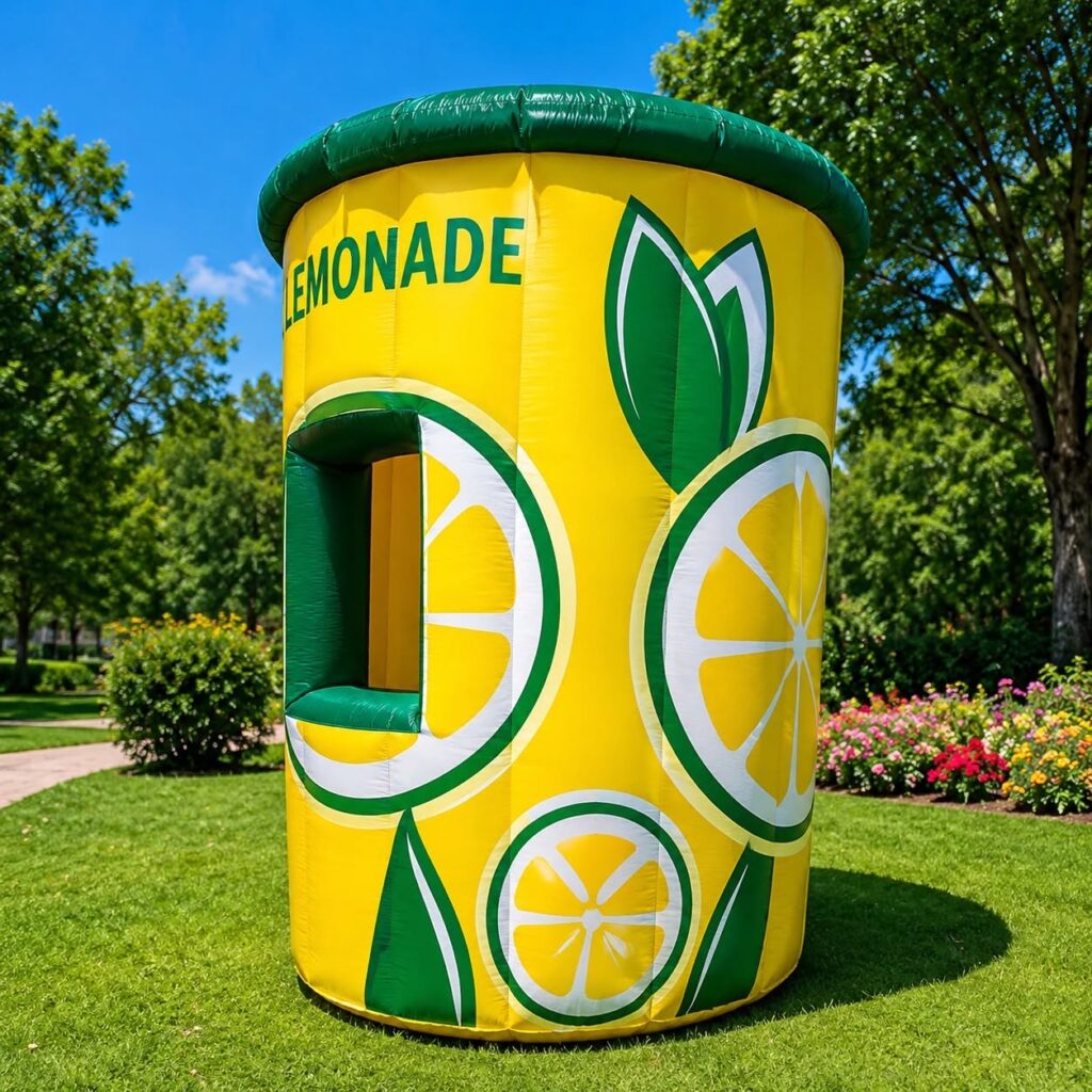 Kiosque Gonflable Géant Limonade - Fun Party - Location de Mascotte et ...